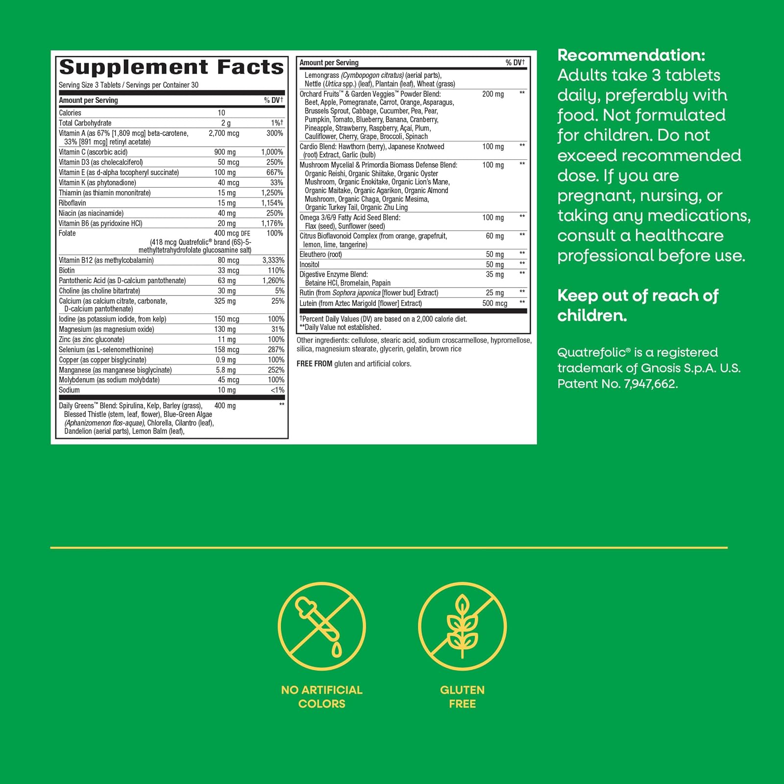 Max3 multivitamin for energy boost