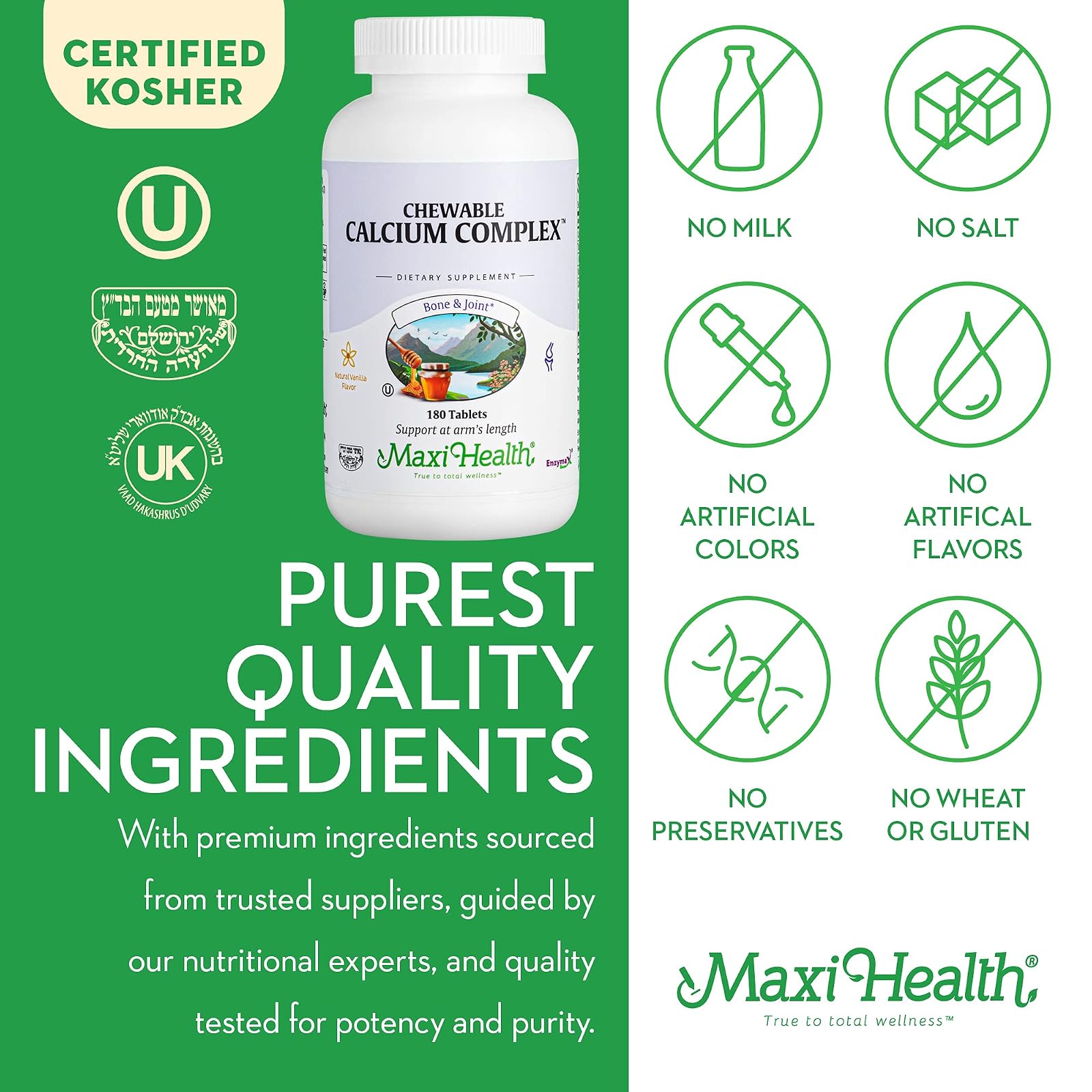 Maxi Health 1000 mg calcium citrate