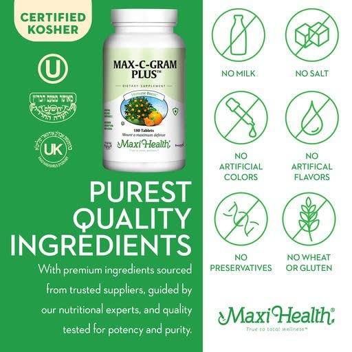 Maxi Health 180 count Vitamin C