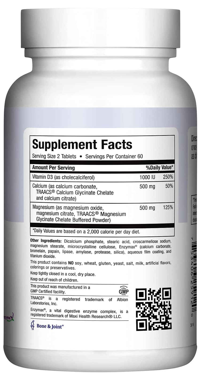 Maxi Health calcium citrate for strong bones