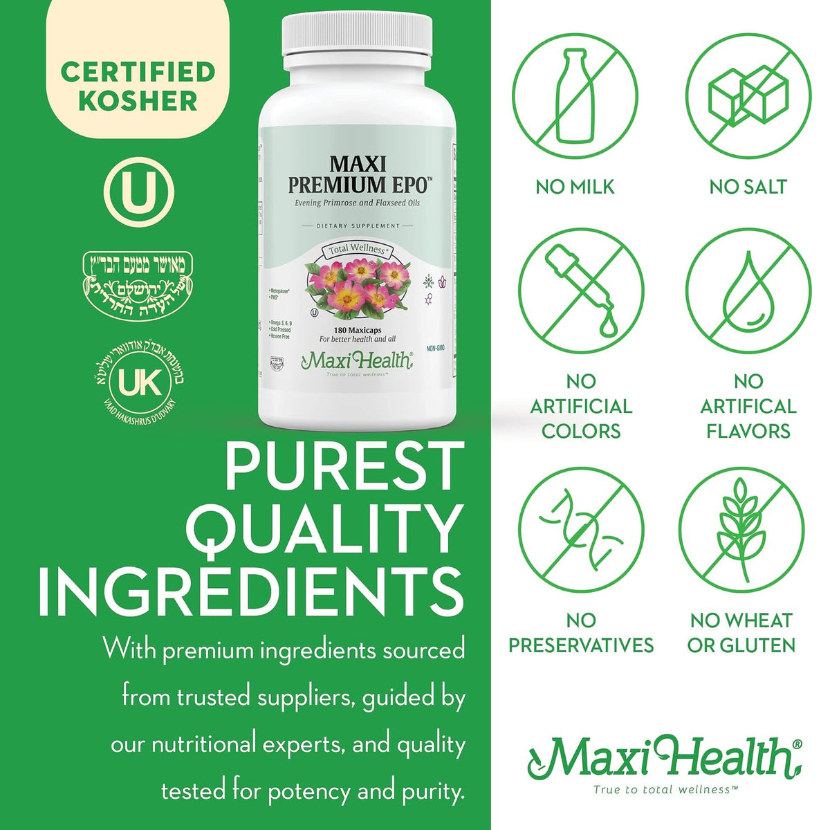 Maxi Health evening primrose capsules