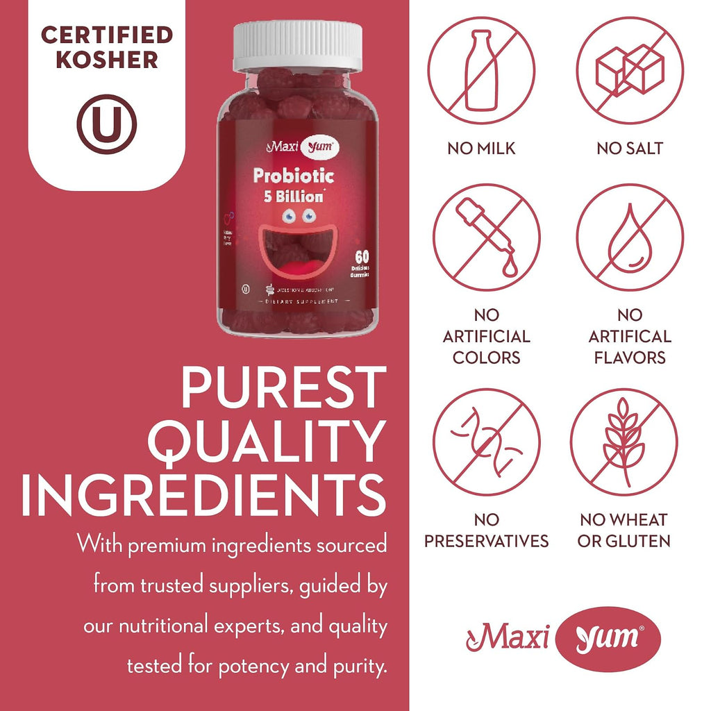 Maxi Health gummy probiotics for daily wellness