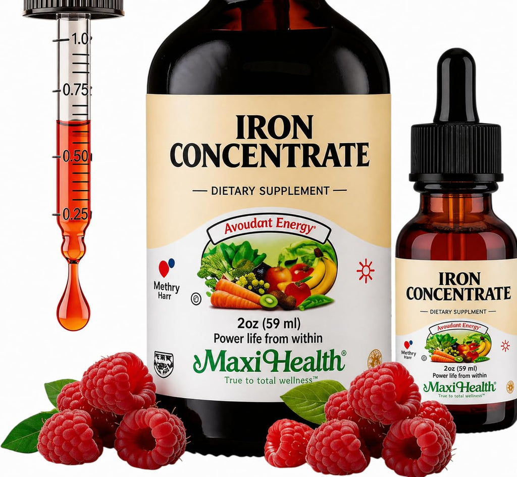 Maxi Health liquid iron supplement benefits