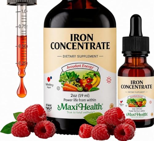 Maxi Health liquid iron supplement for women