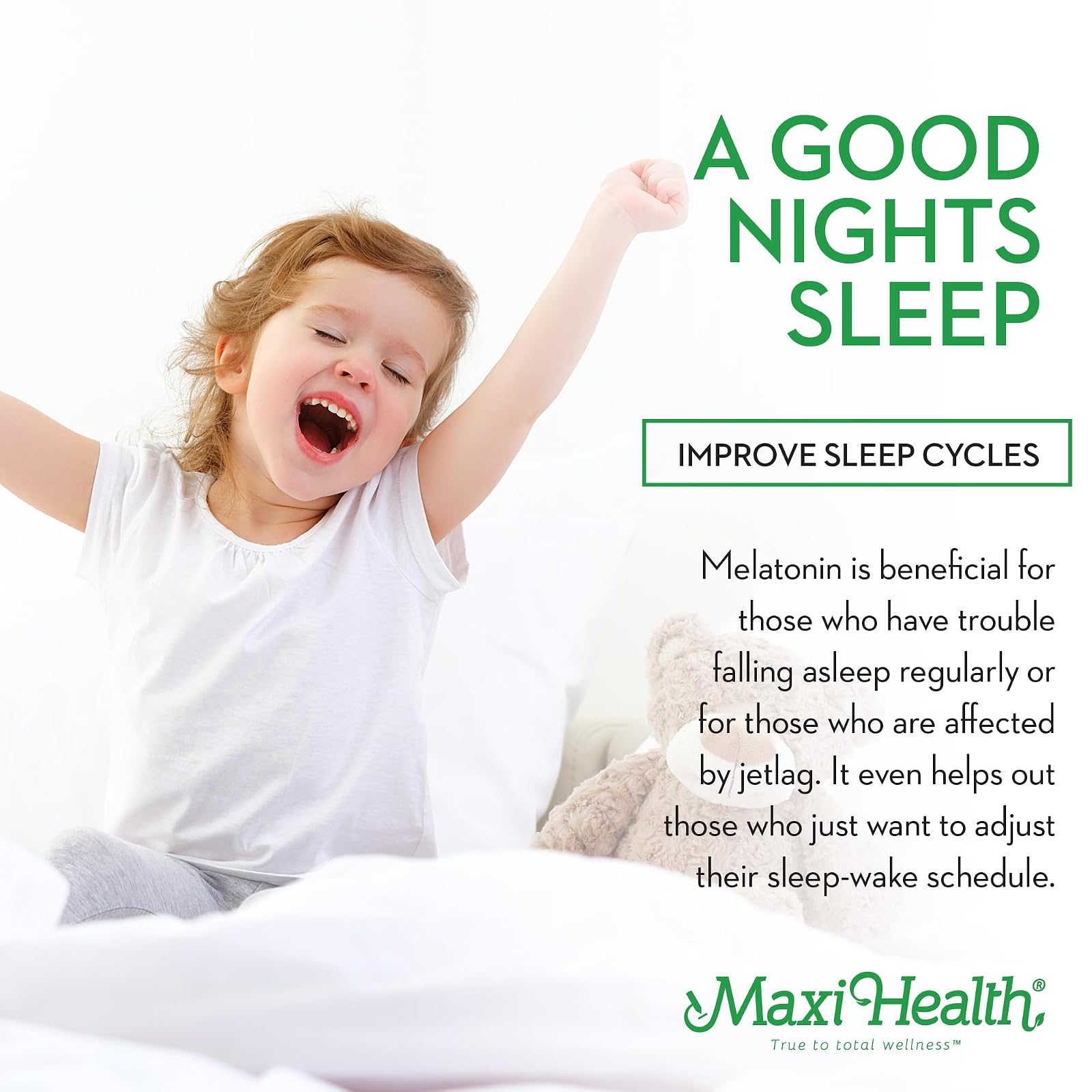 Maxi Health melatonin for relaxation
