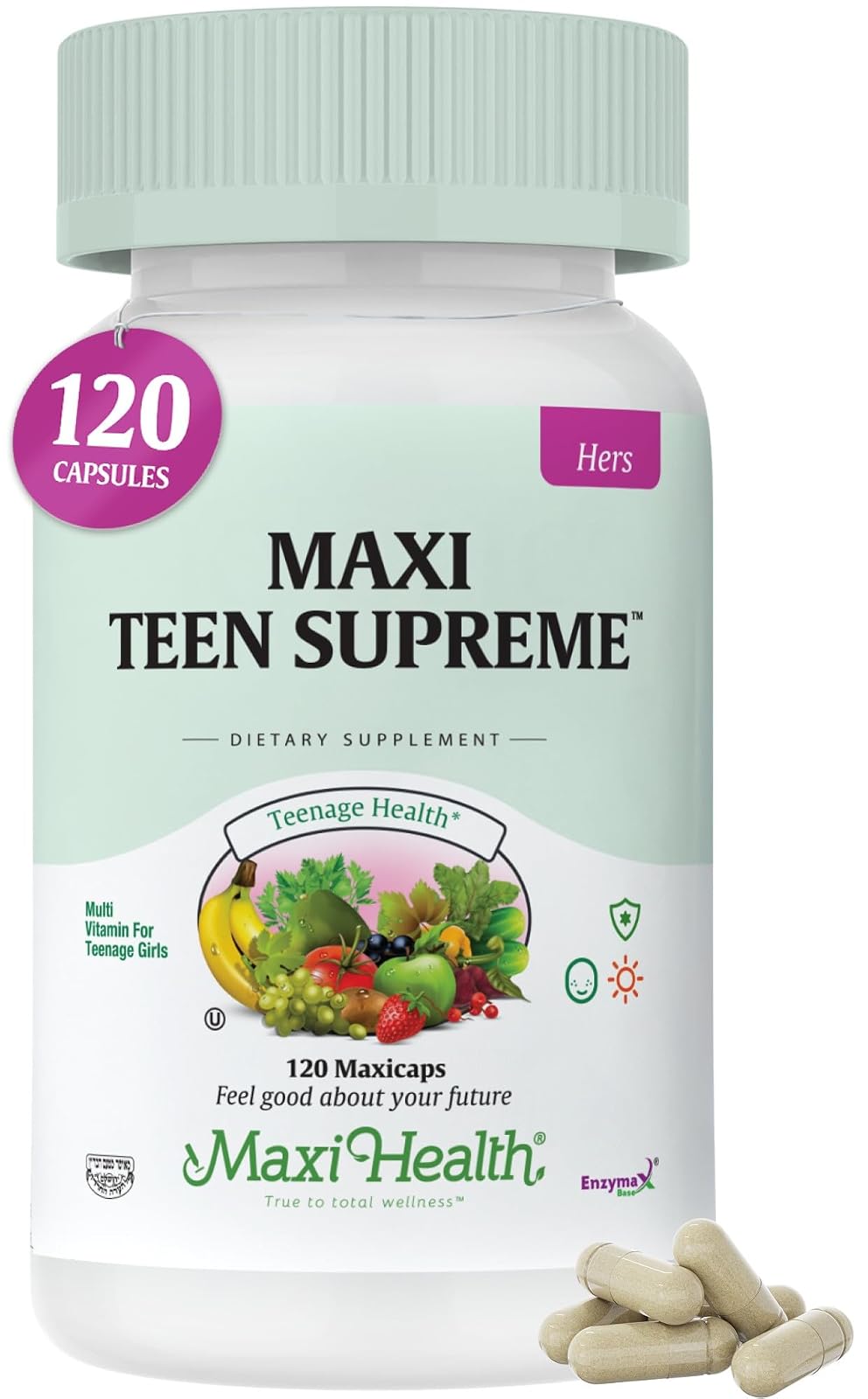 Maxi Health multivitamins for teen girls