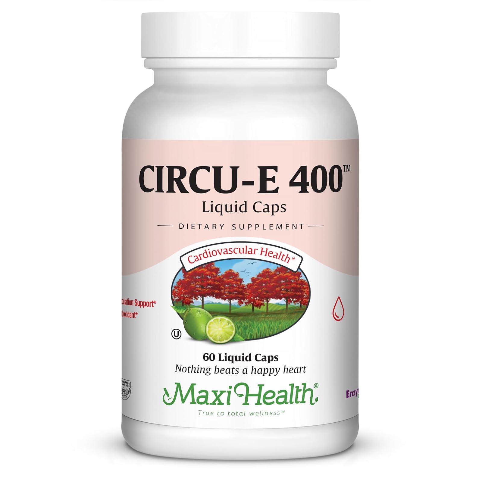 Maxi Health natural vitamin E capsules