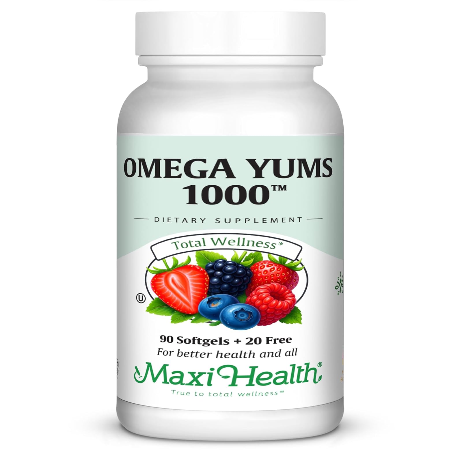 Maxi Health Omega Yums 1000 softgel capsules