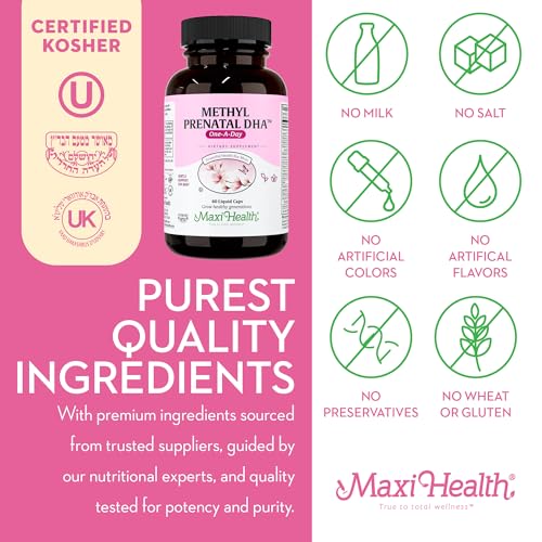 Maxi Health prenatal vitamins for optimal nutrition