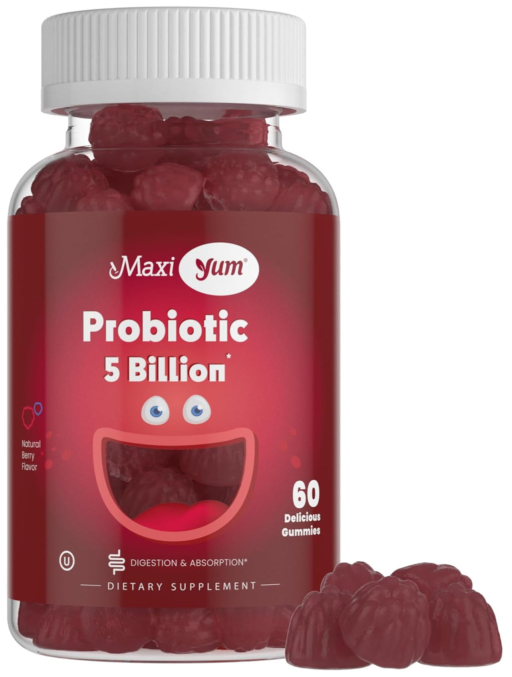 Maxi Health probiotic gummies for digestion