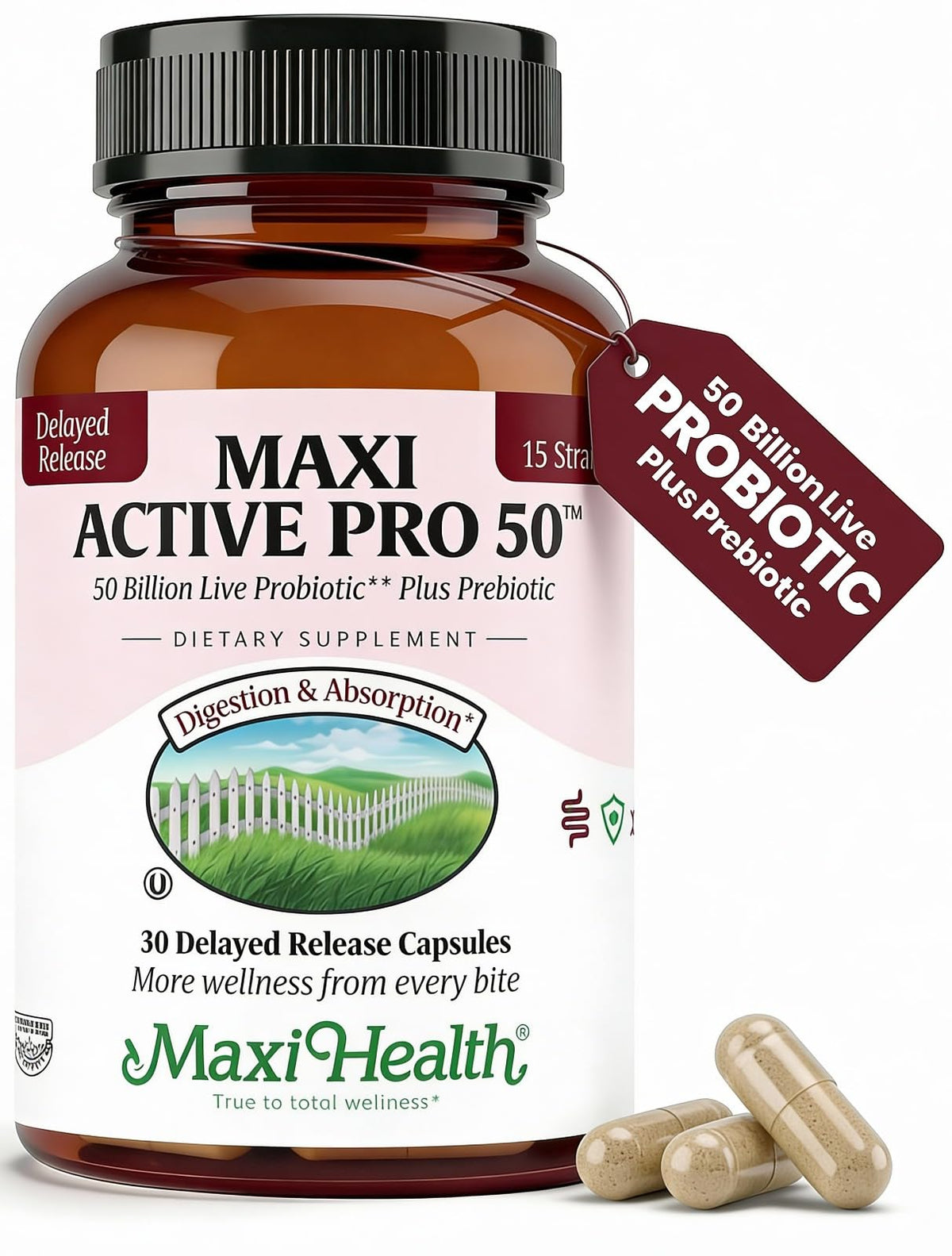 Maxi Health probiotics for digestive health