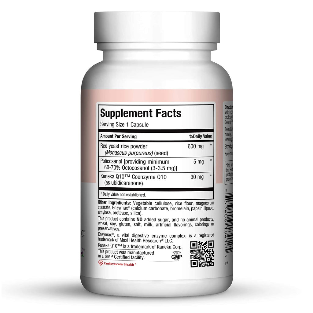 Maxi Health Red Yeast Rice capsules