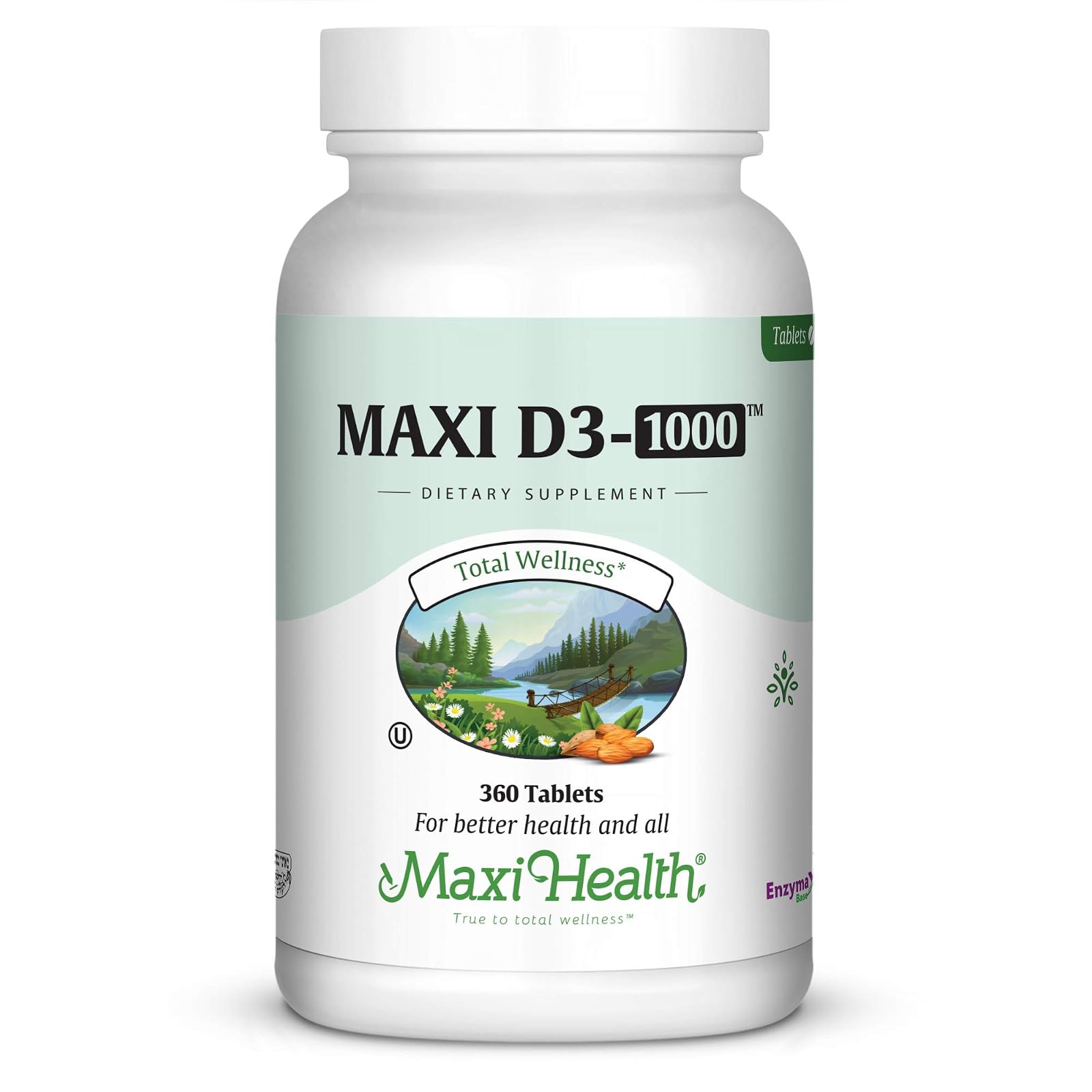 Maxi Health vitamin D3 1000 IU tablets