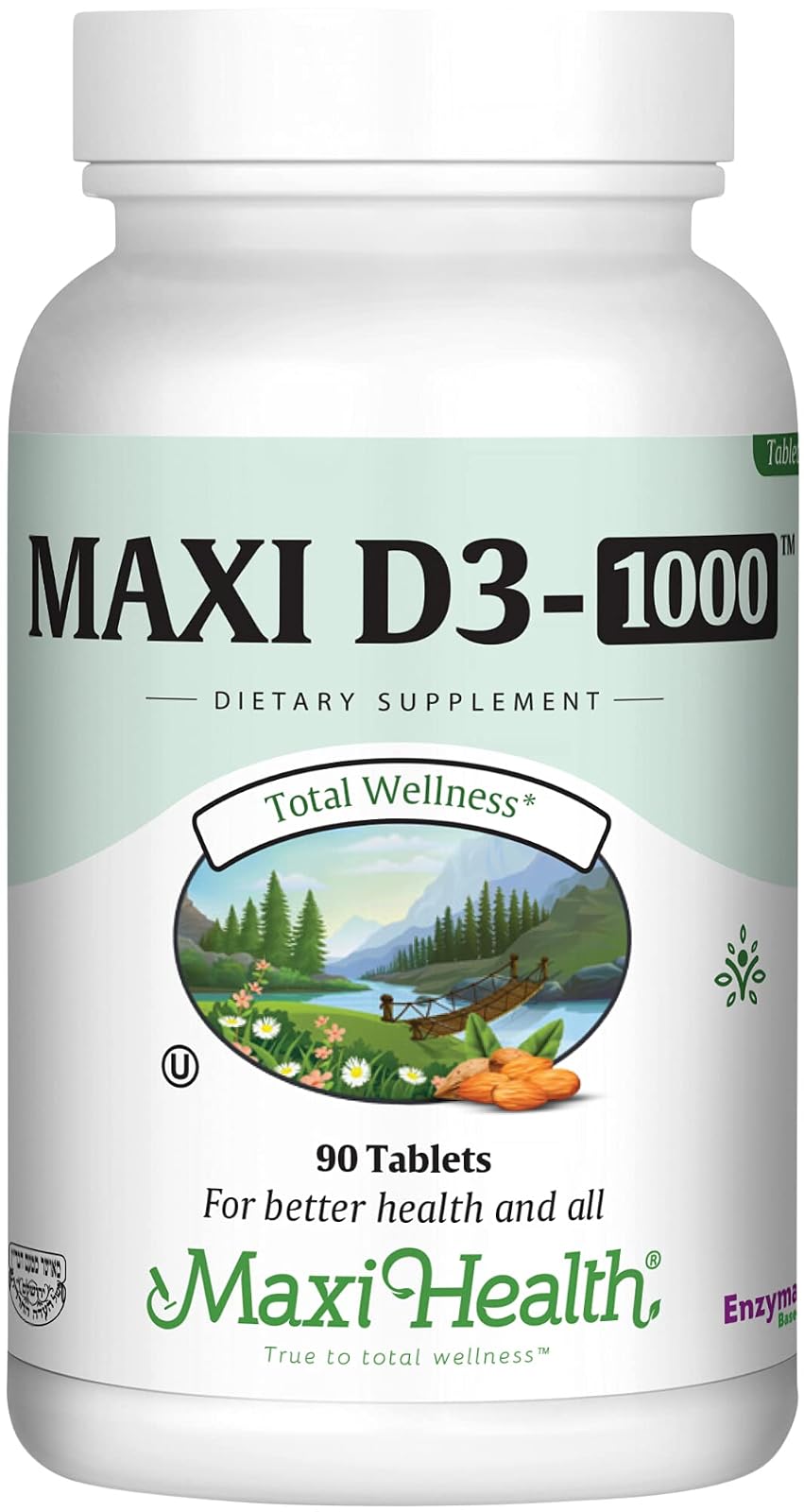 Maxi Health Vitamin D3 1000 IU tablets