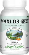 Maxi Health Vitamin D3 1000 IU tablets