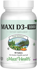 Maxi Health Vitamin D3 1000 IU tablets