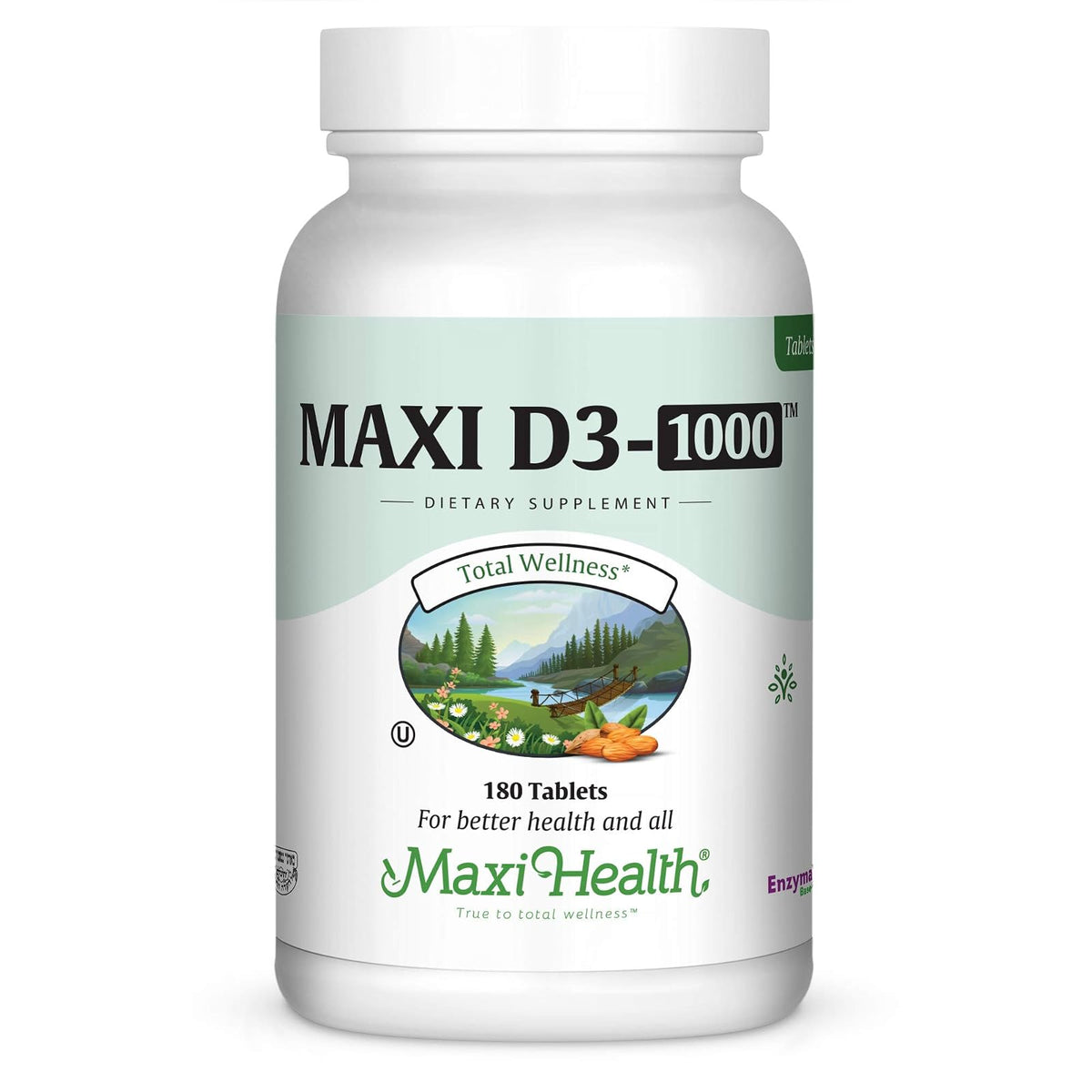 Maxi Health Vitamin D3 1000 IU tablets