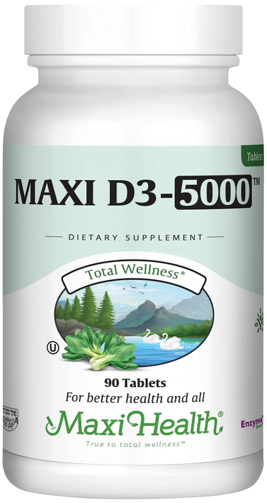 Maxi Health vitamin D3 5000 IU tablets