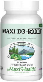Maxi Health vitamin D3 5000 IU tablets