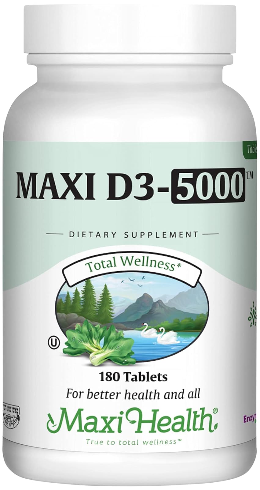 Maxi Health Vitamin D3 5000 IU tablets