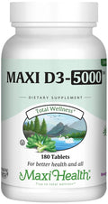 Maxi Health Vitamin D3 5000 IU tablets