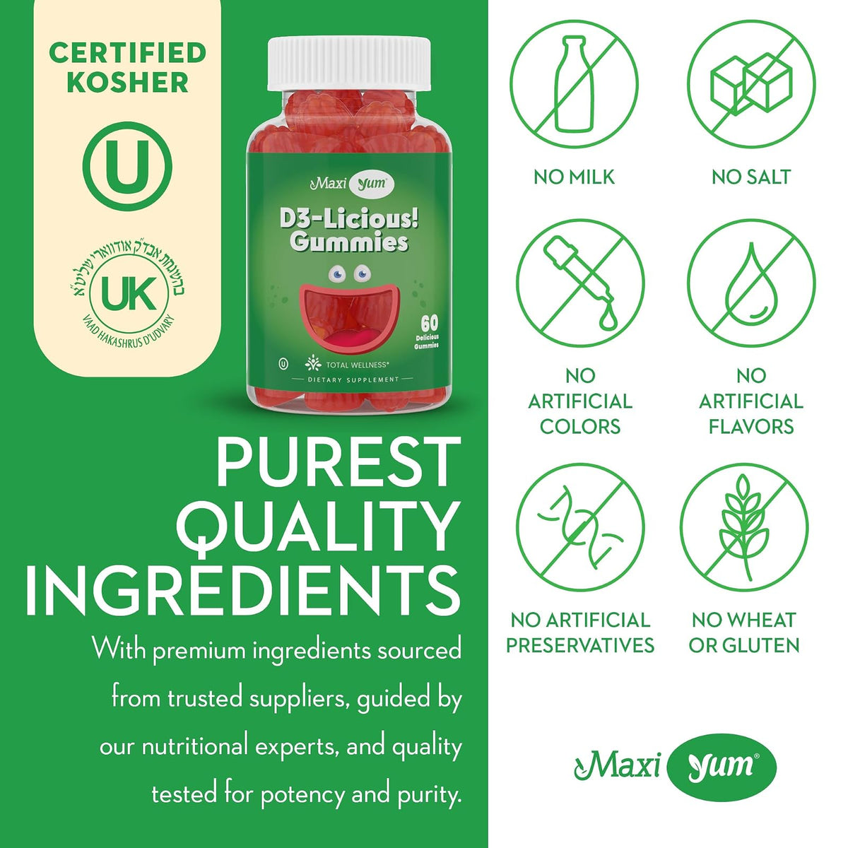 Maxi Health Vitamin D3 60 count