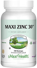 Maxi Health zinc supplement capsules