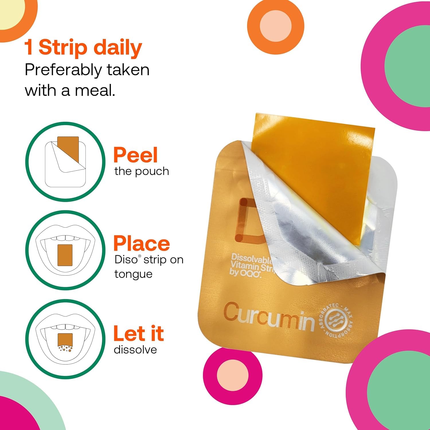 maximum absorption curcumin strips