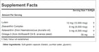 maximum L+Z with Astaxanthin