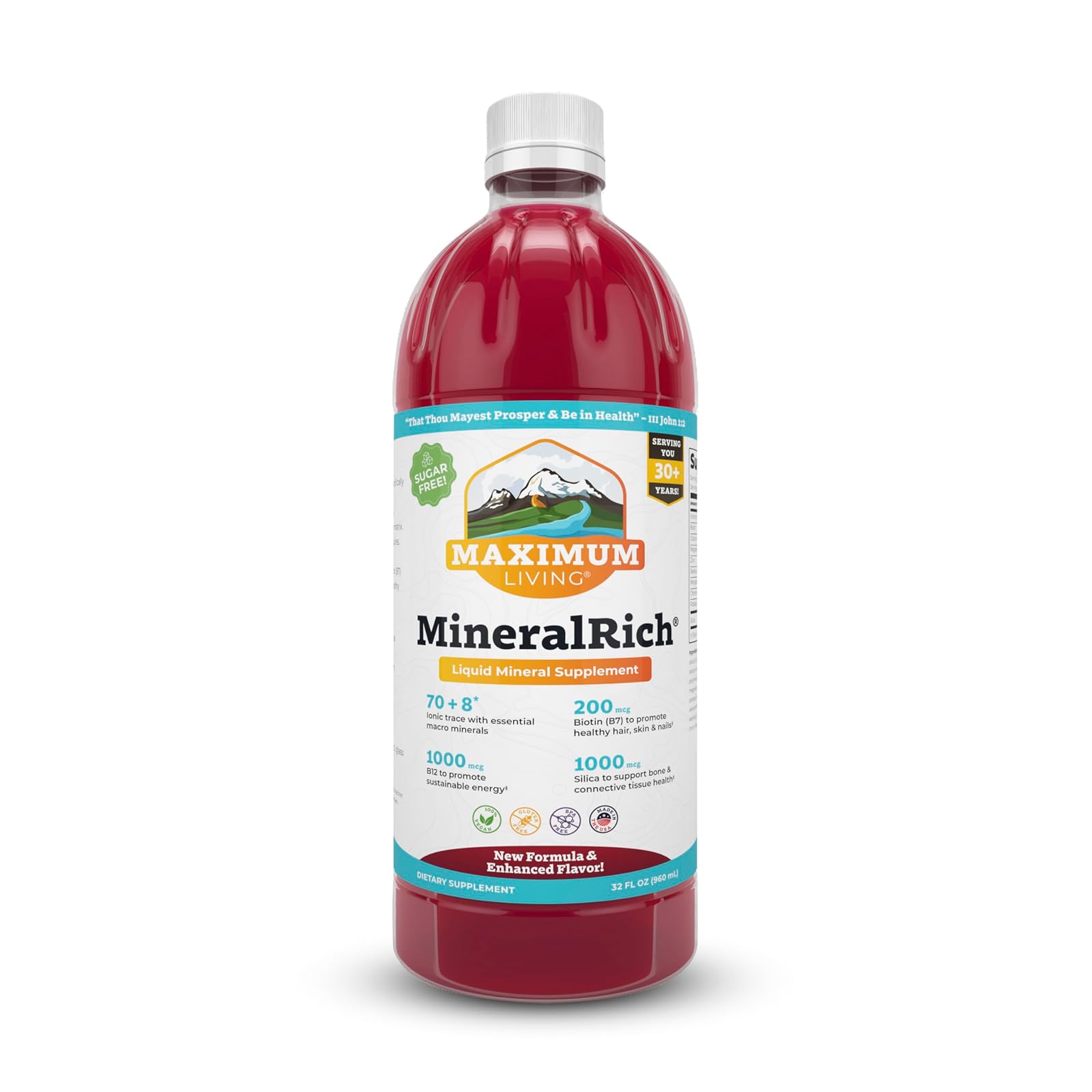 Maximum Living trace minerals supplement