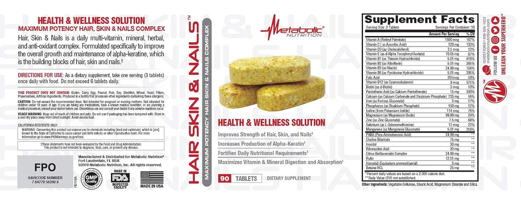 maximum potency hair skin nails formula