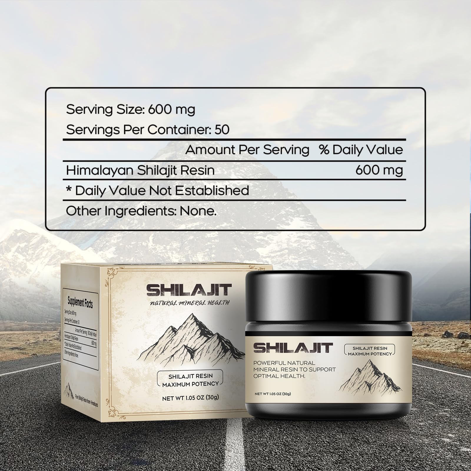 Maximum potency Shilajit supplement