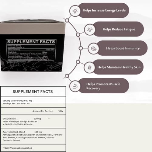 maximum potency shilajit supplement
