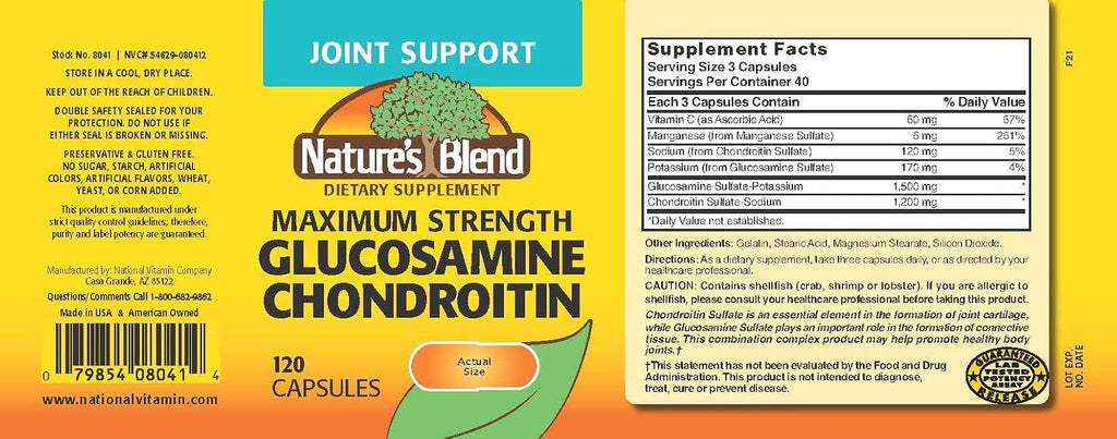 maximum strength chondroitin capsules
