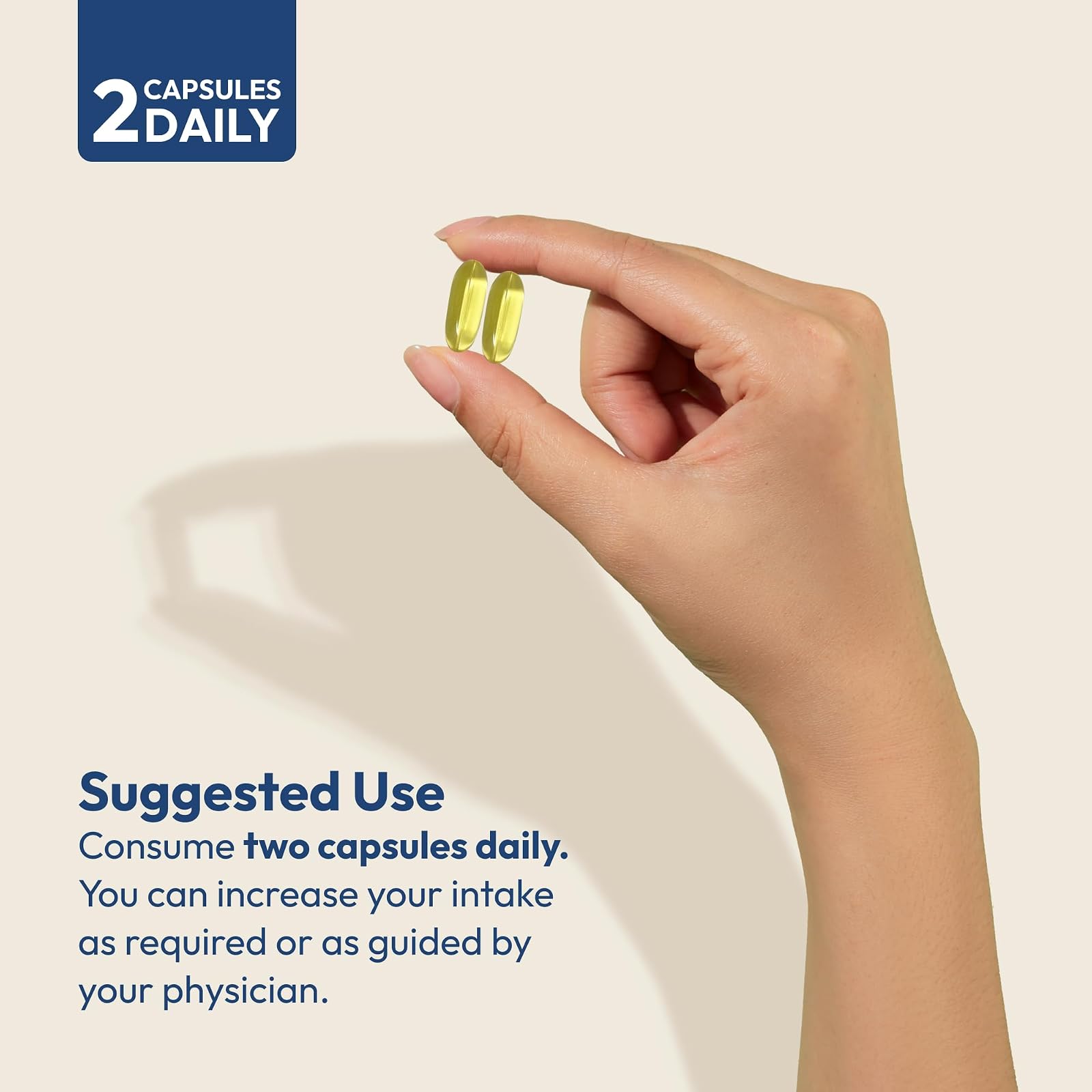 Maximum strength fish oil capsules