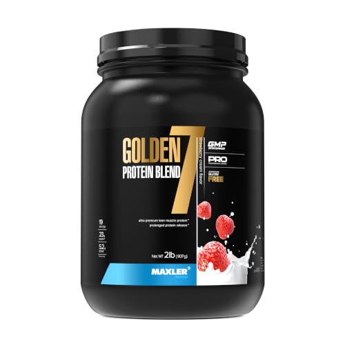 Maxler Golden 7 strawberry protein blend