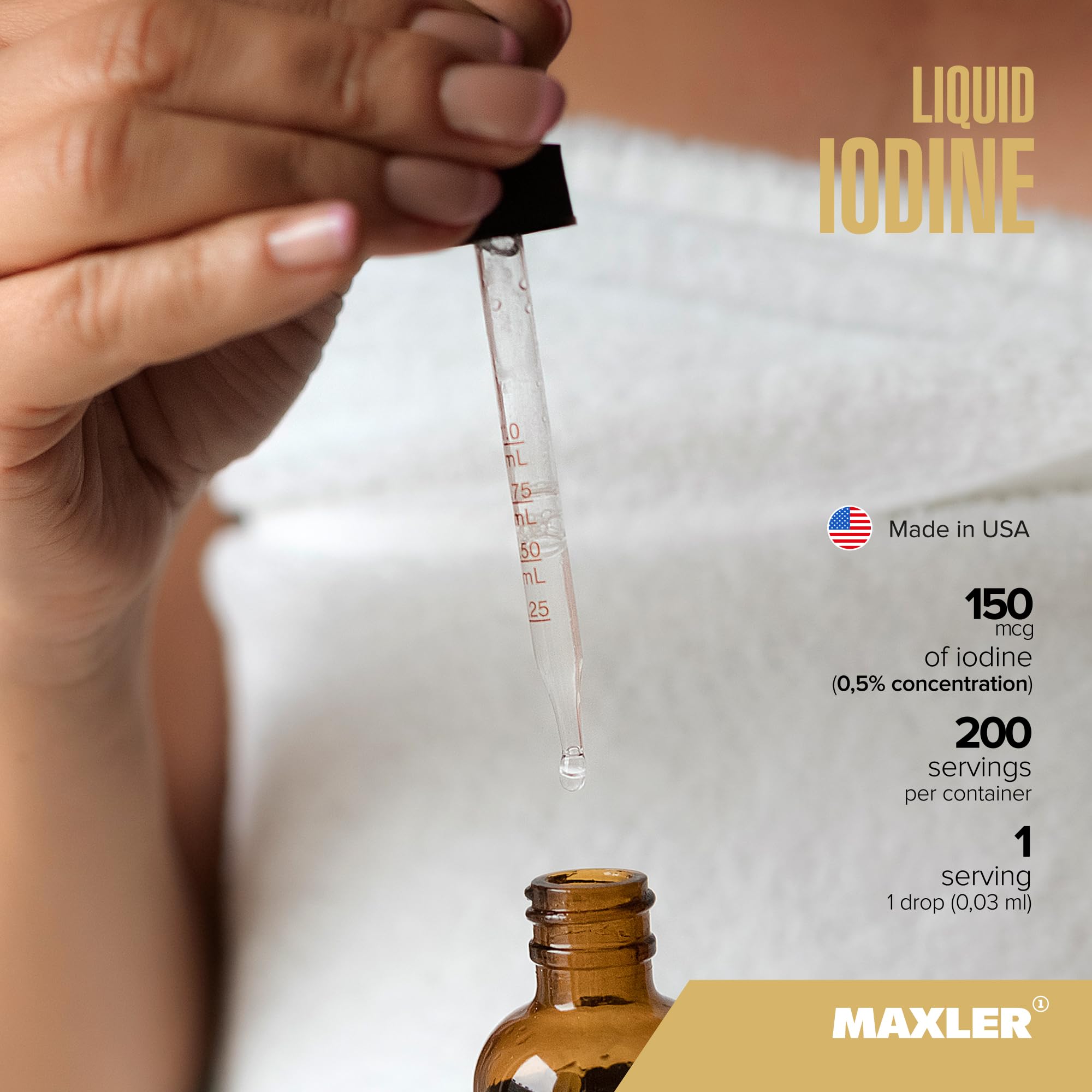 Maxler Liquid Iodine for immune support