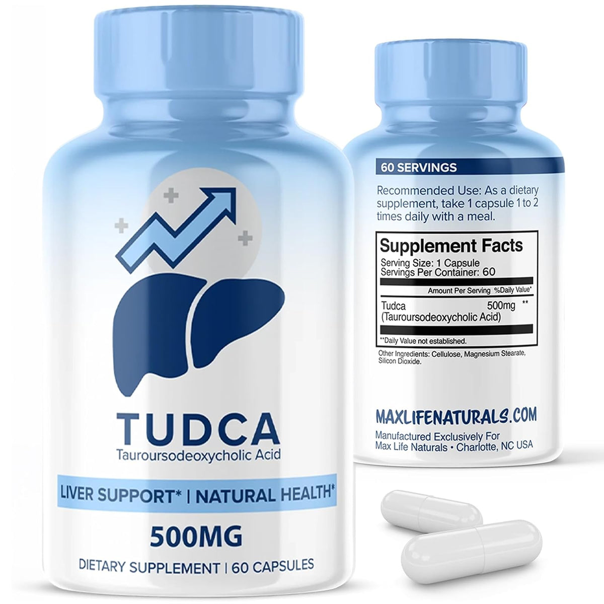 MaxLife Naturals TUDCA liver support capsules