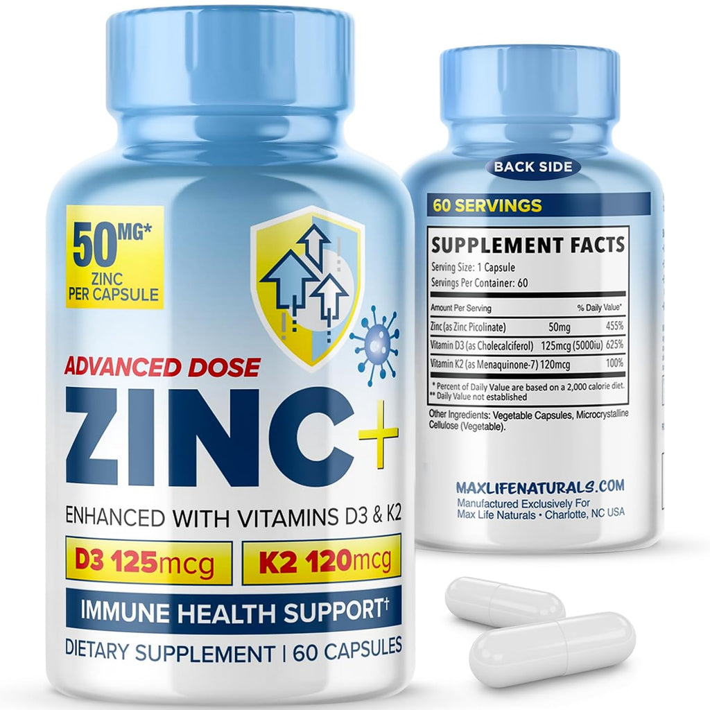 MaxLife Naturals Zinc Picolinate capsules