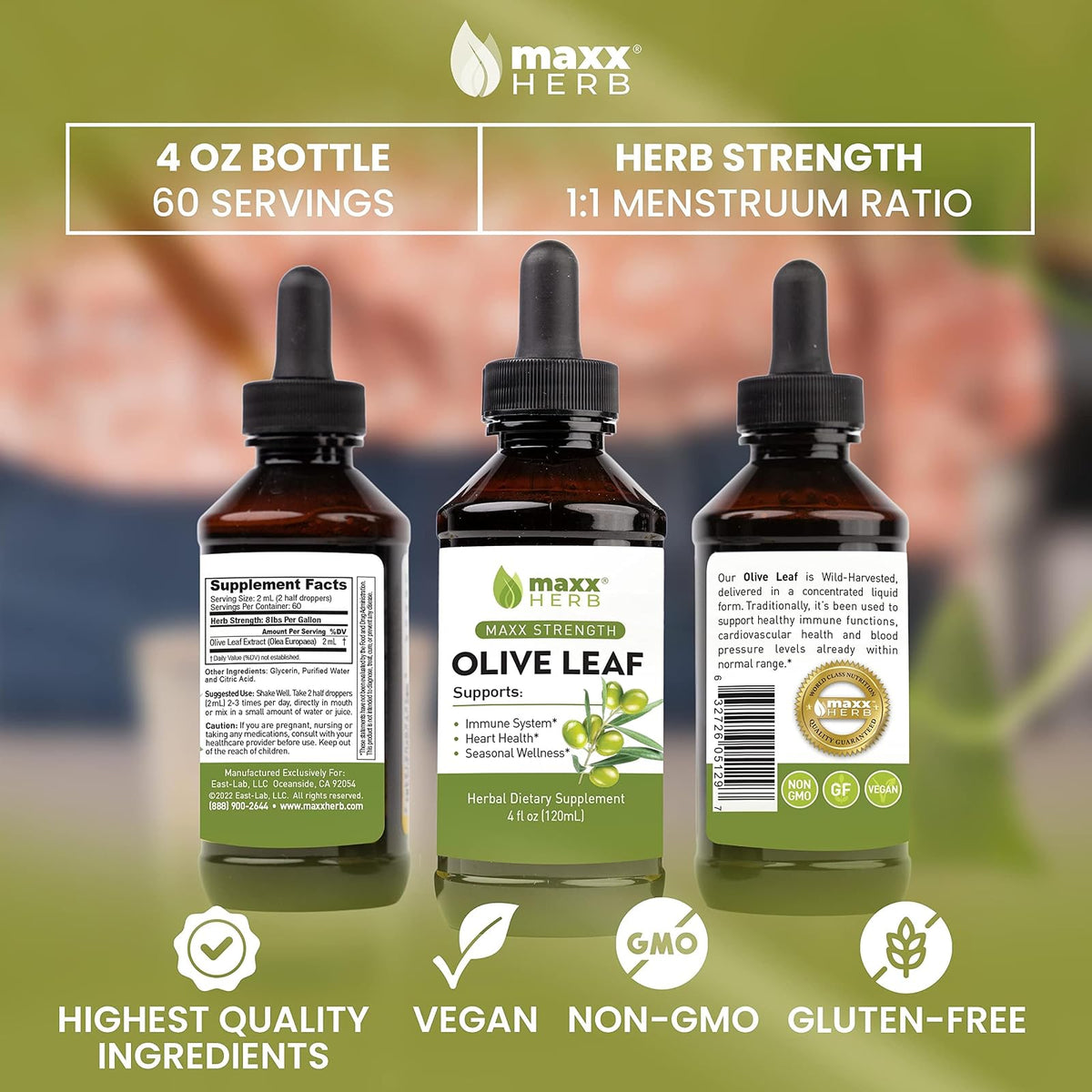 Maxx Herb 4 oz olive leaf
