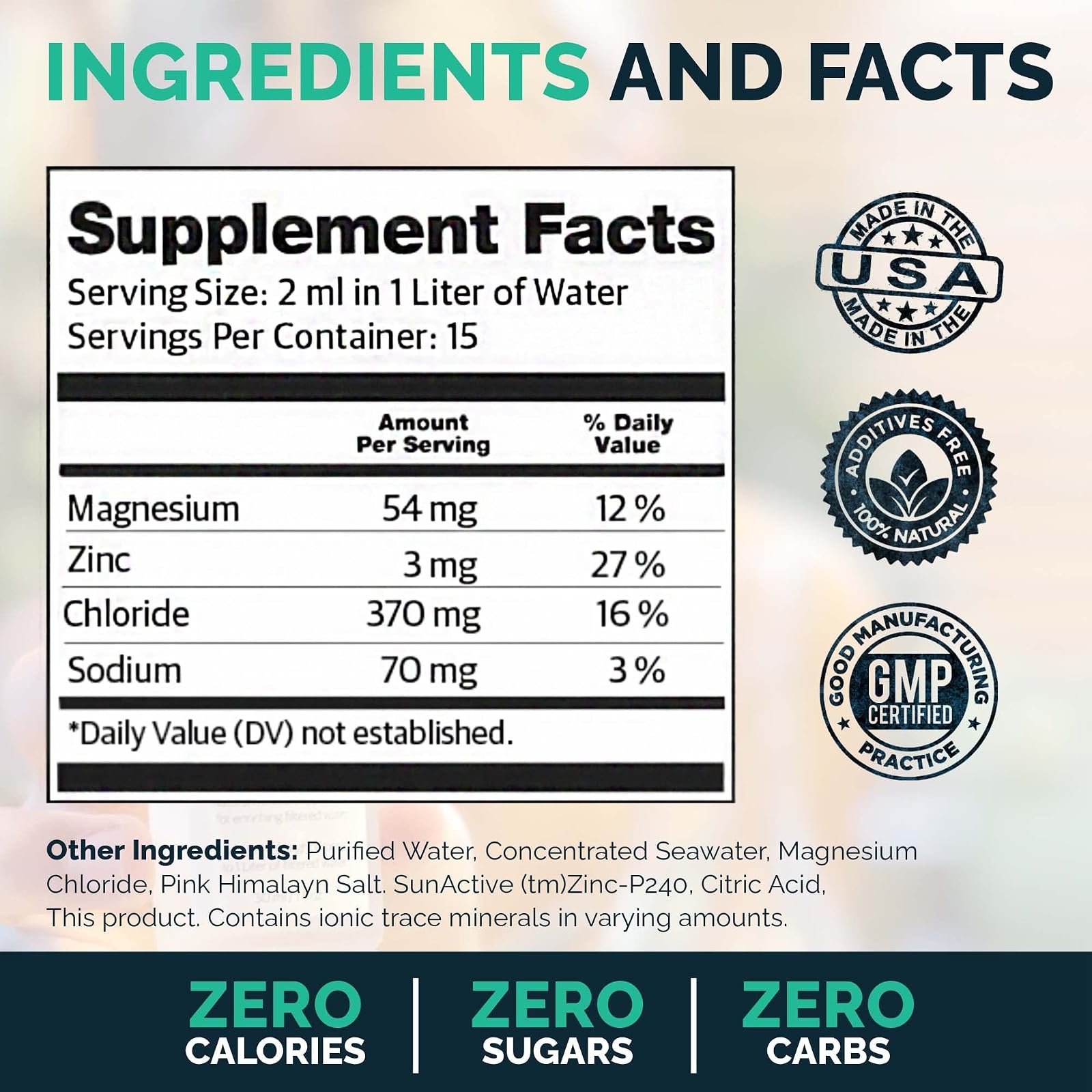 MAYU electrolyte drops with essential minerals