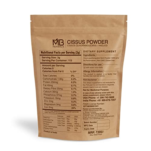 MB Herbals cissus quadrangularis benefits