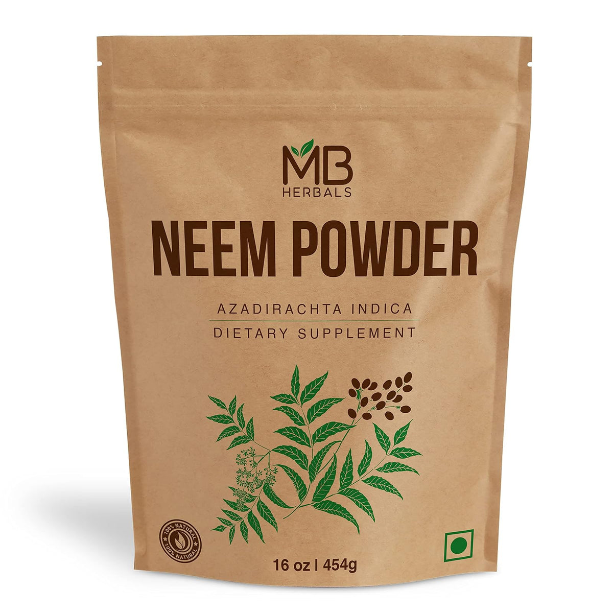 MB Herbals neem powder for skin