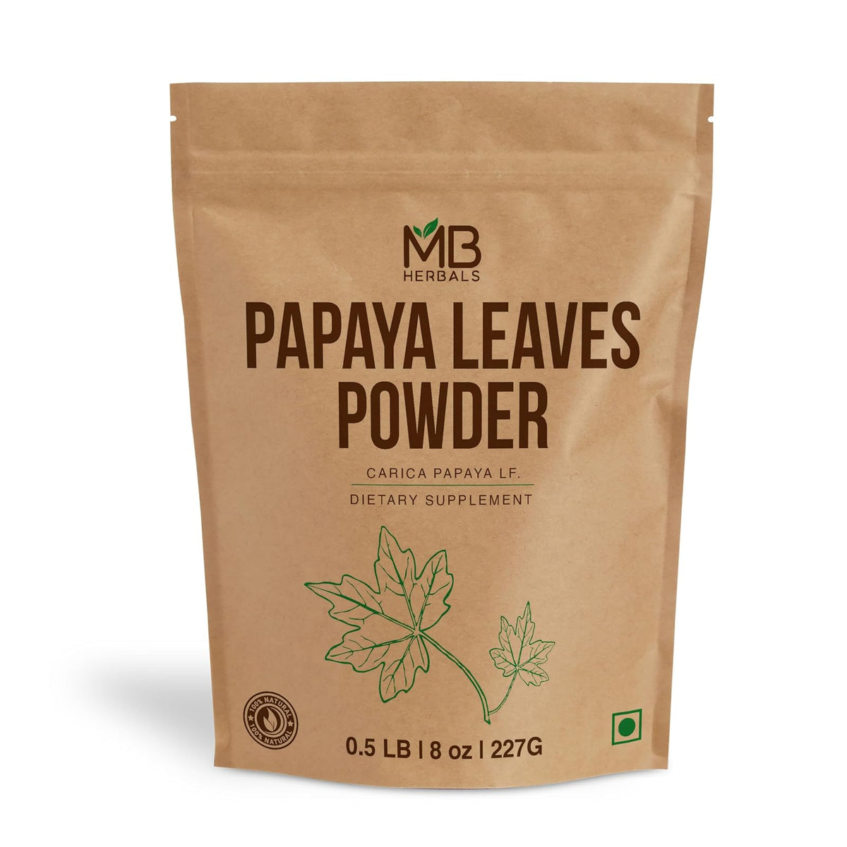 MB Herbals papaya leaf powder benefits