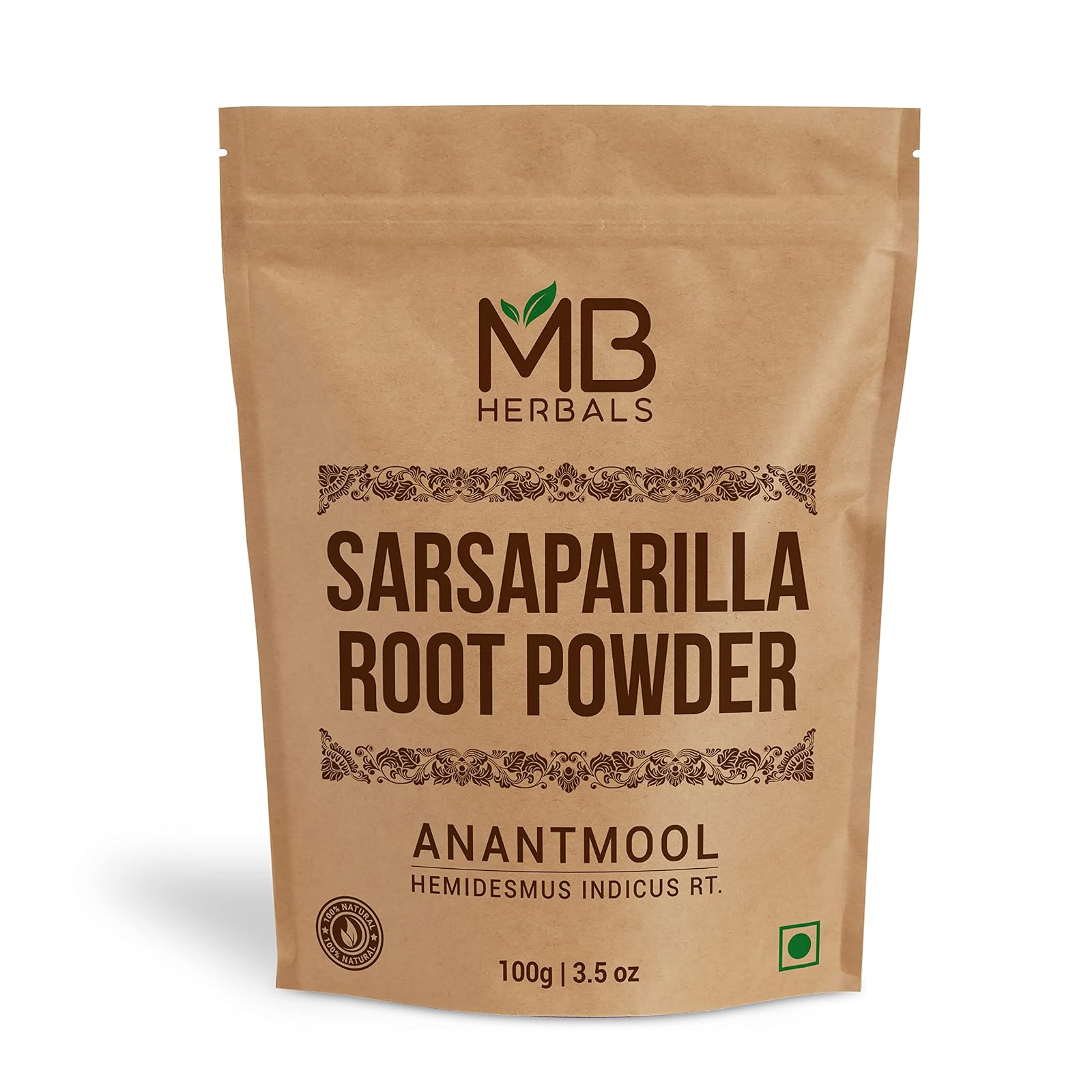 MB Herbals Sarsaparilla root powder benefits
