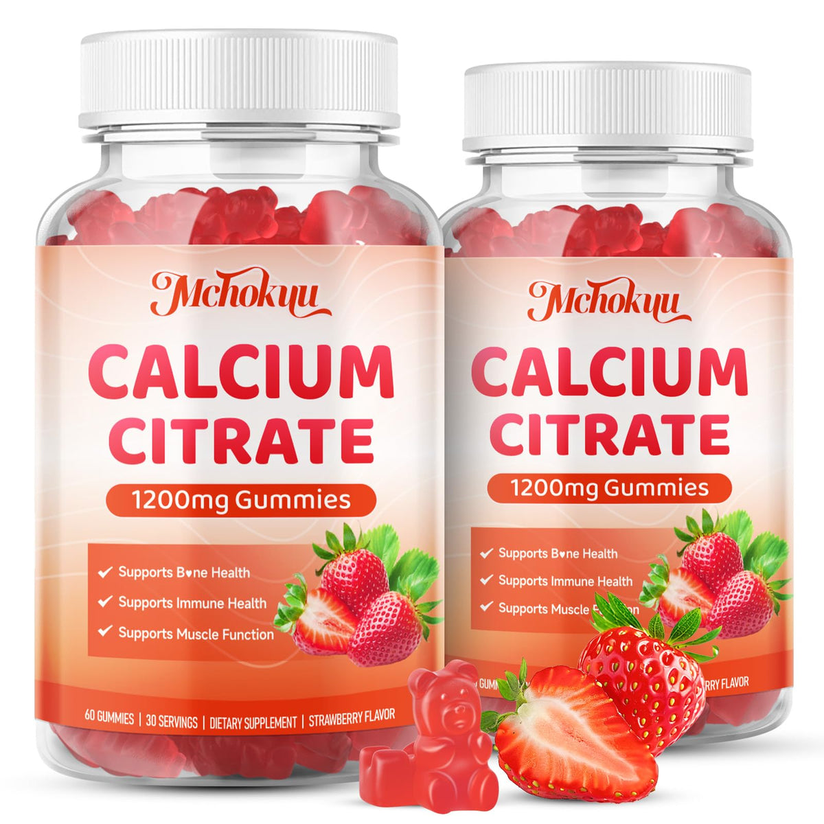 Mchokuu calcium citrate chewable gummies