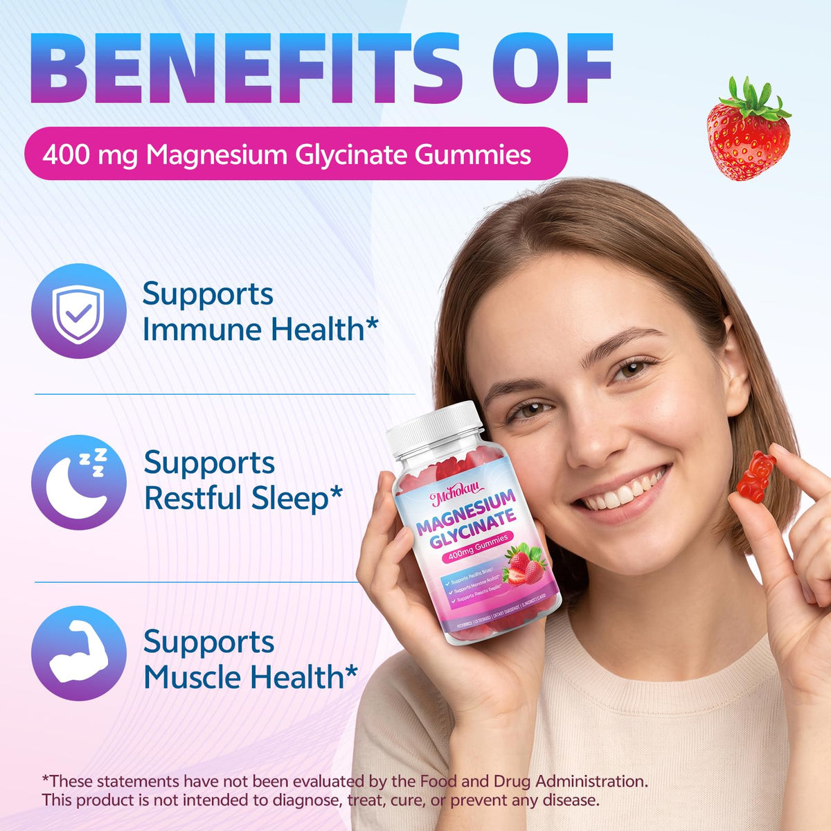 Mchokuu magnesium gummies for muscle recovery