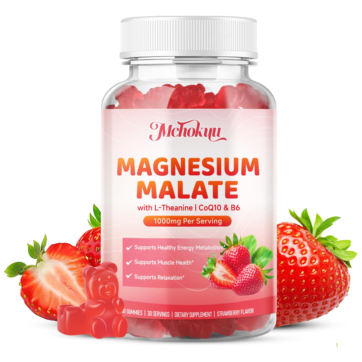 Mchokuu magnesium malate gummies for energy