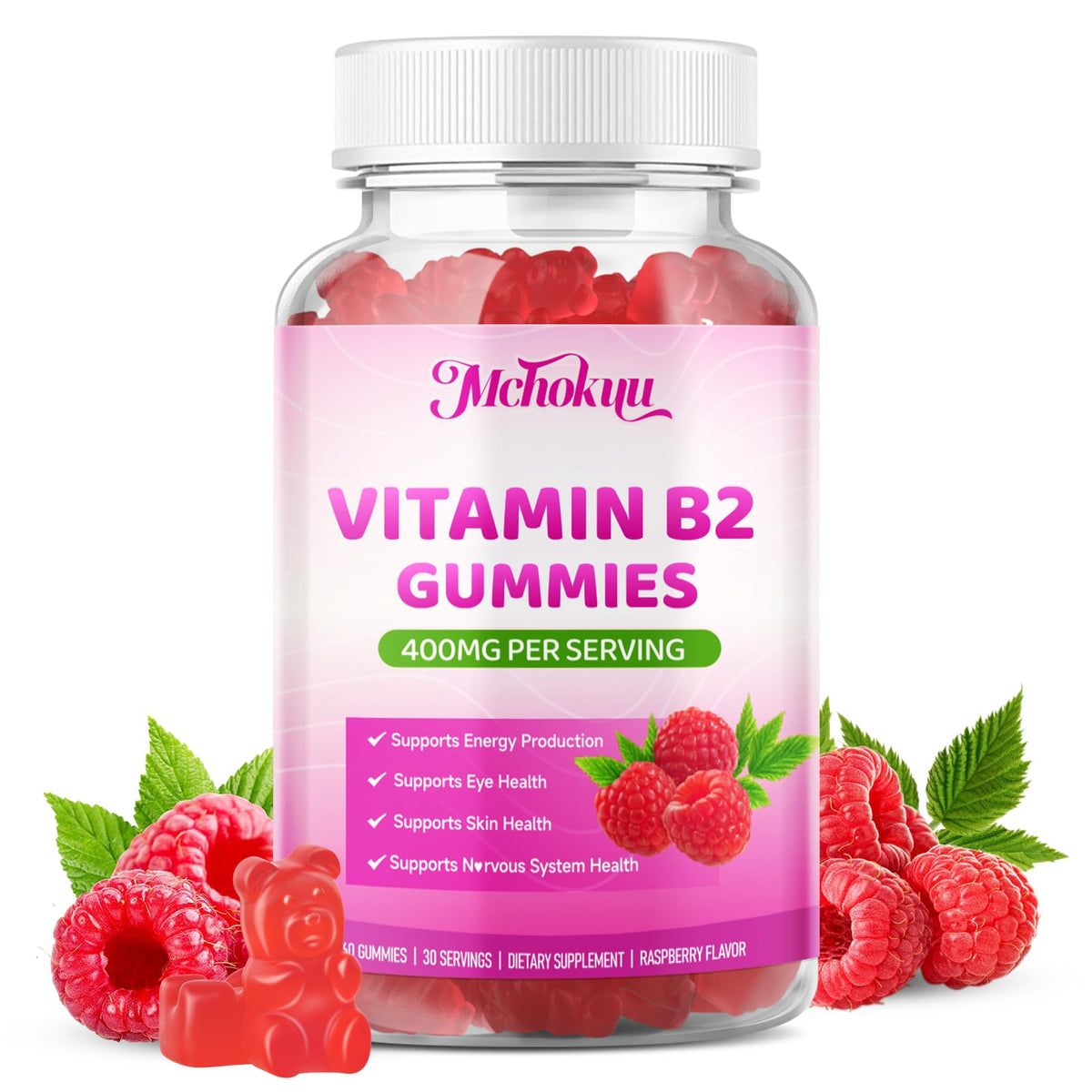 Mchokuu Vitamin B2 gummies for energy