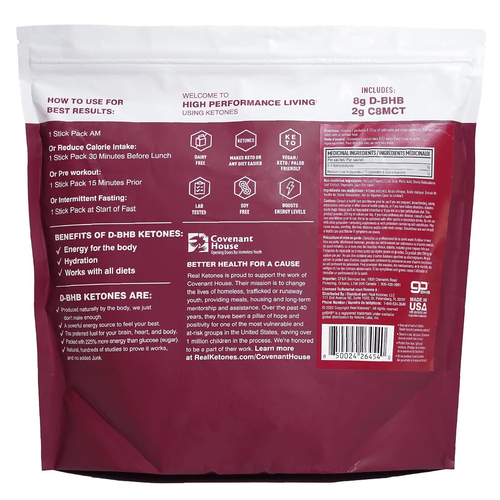 MCT and BHB drink mix for hydration